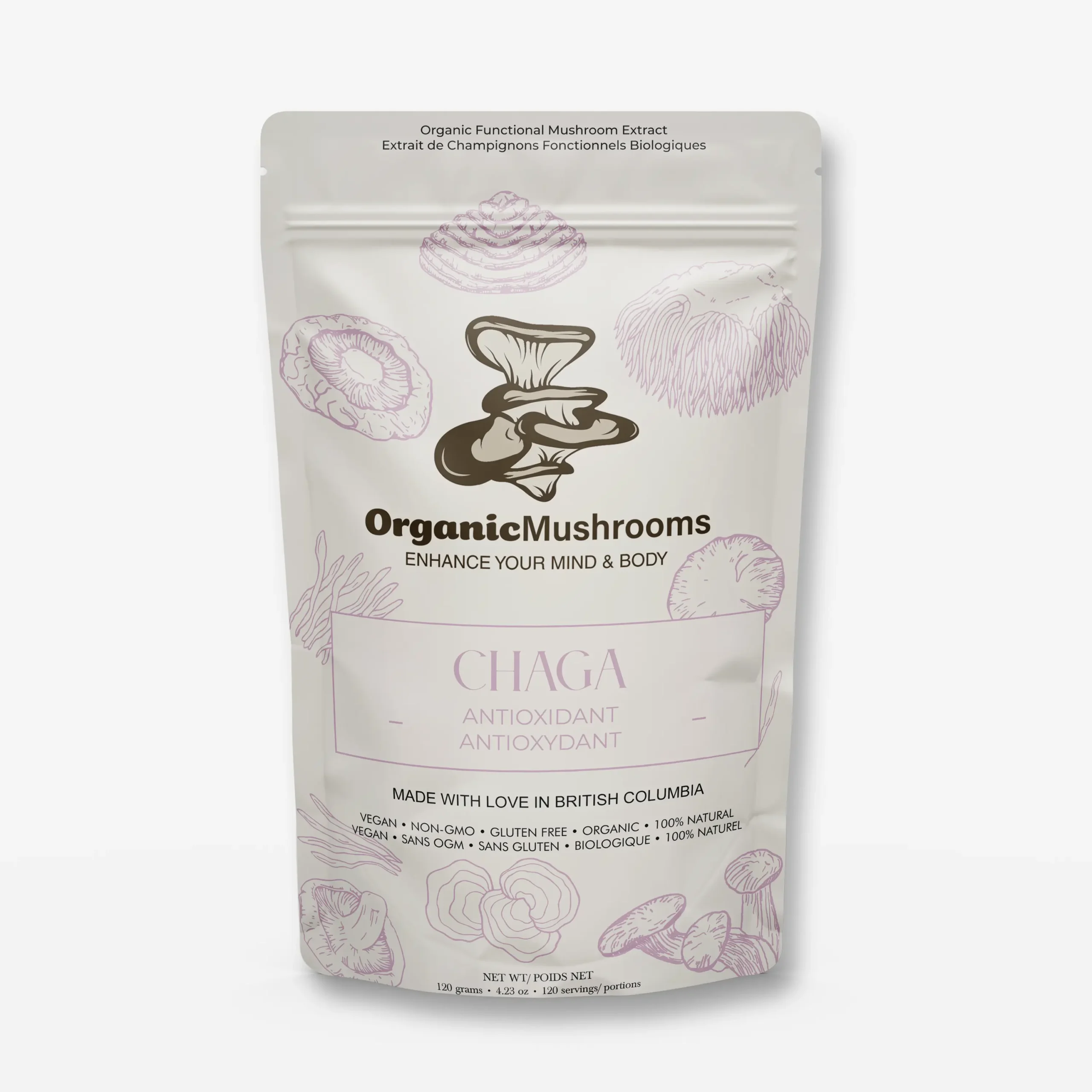 Chaga Mushroom Extract Powder | Organic Mushrooms