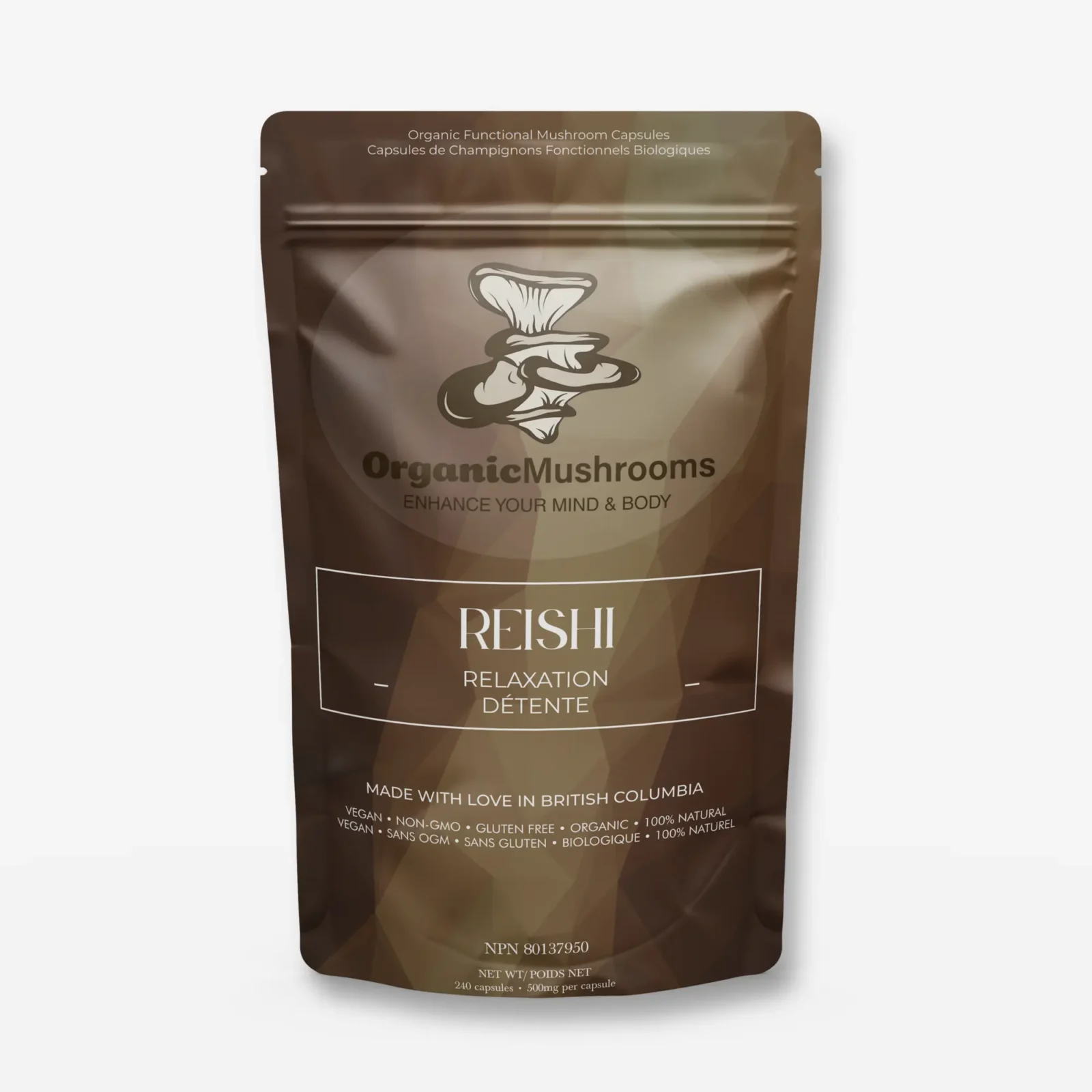 Reishi Mushroom Capsules | Organic Mushrooms