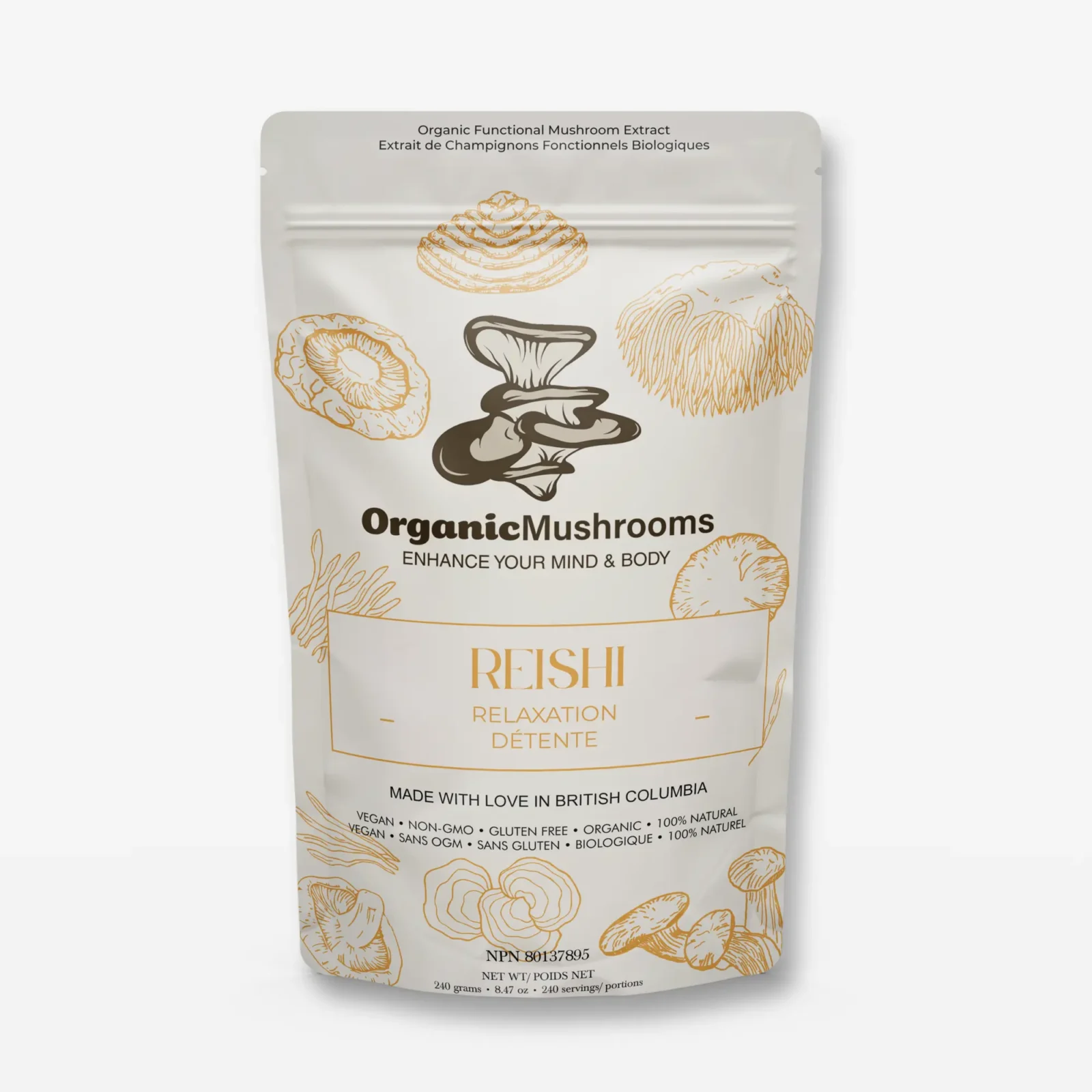 Reishi Mushroom Extract Powder | Organic Mushrooms