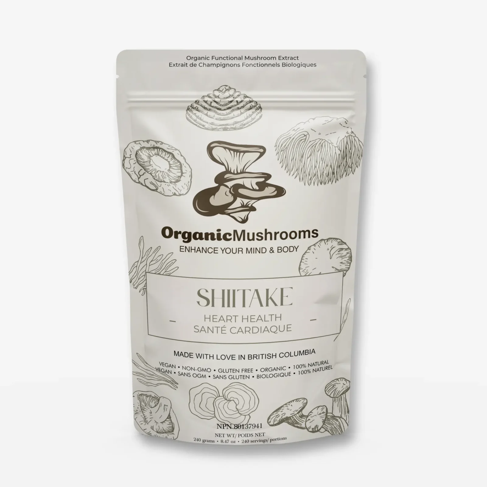 Shiitake Mushroom Extract Powder | Organic Mushrooms